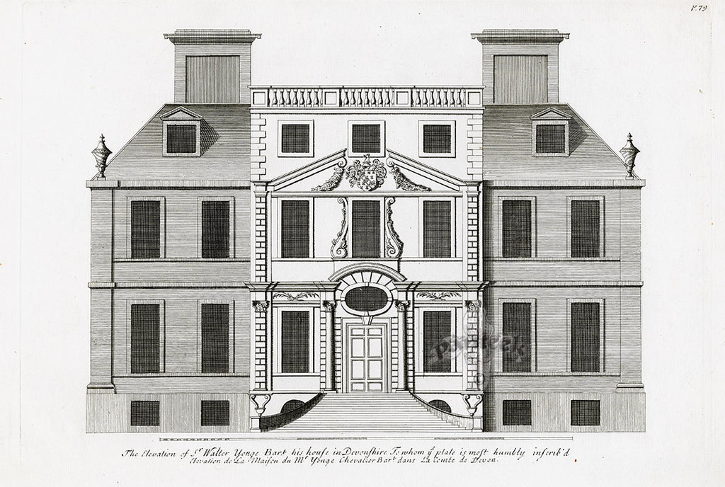 Architecture Stately Homes Vitruvius Britannicus Devonshire 1715 ...