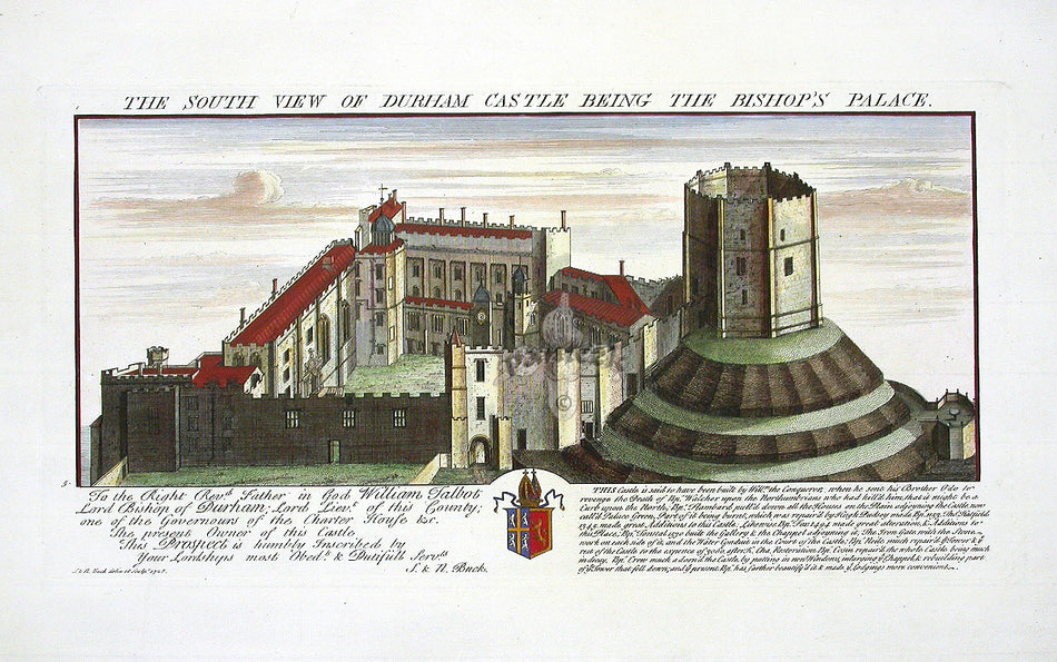 Buck Ruins of Castles & Abbeys in England 1726 Durham Castle | Panteek ...