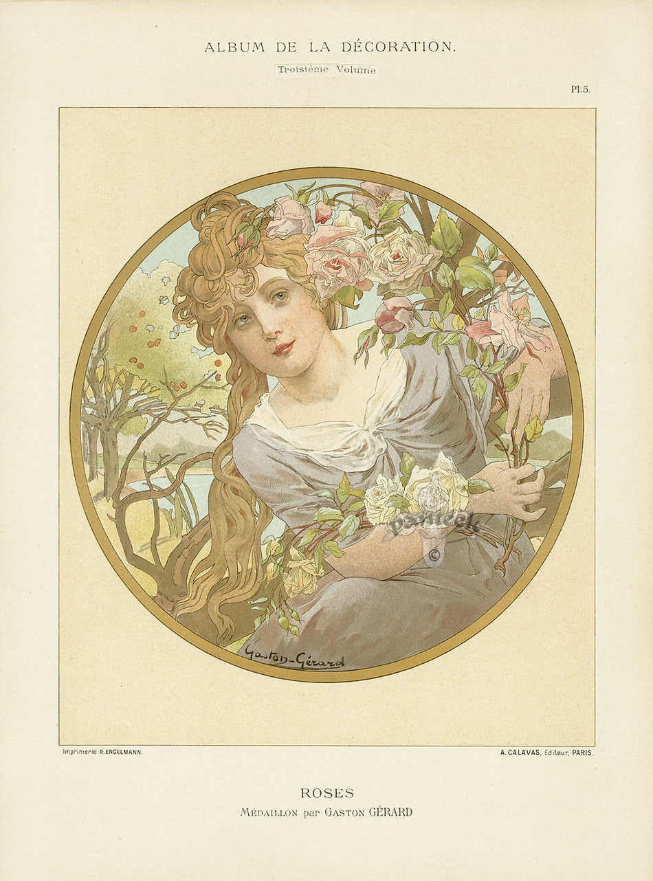 Calavas Art Nouveau Folio Album de la Decoration 1900 | Panteek Antique ...