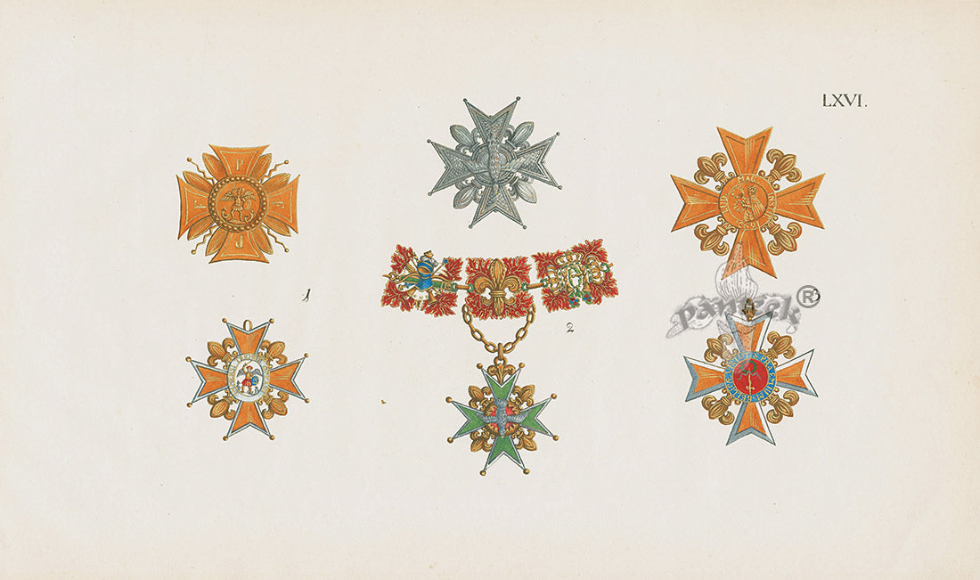 Reibisch Der Rittersaal Antique Prints, Chivalry & Armour French Awards ...